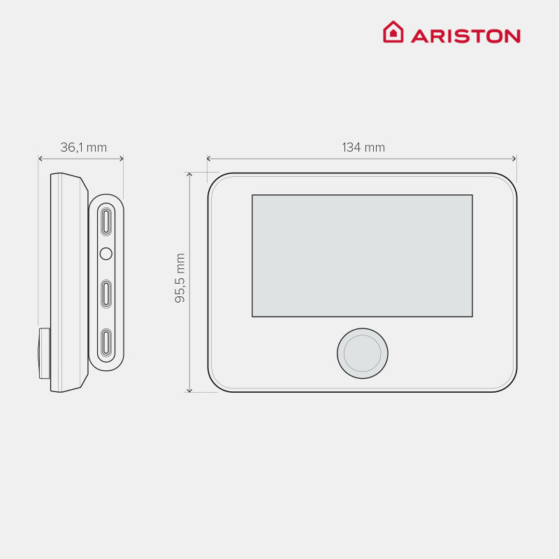 Termostato, Ariston, Sensys Net HD, Blanco, Compatible con la App ... Termostato, Ariston, Sensys Net HD, Blanco, Compatible con la App ...
